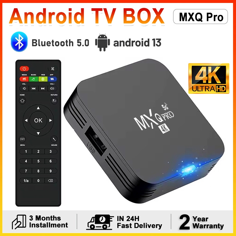 MXQ Pro 4K FHD TV Box Smart Android 2.4G/5G WIFI Bluetooth TV Boxes ...