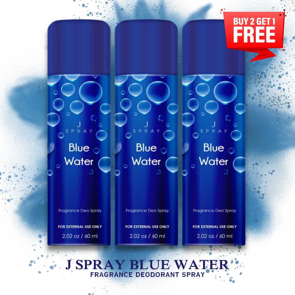 J Spray Blue Water Deo Body Spray 60ml | Buy2 Take1 Cool & Long Lasting ...