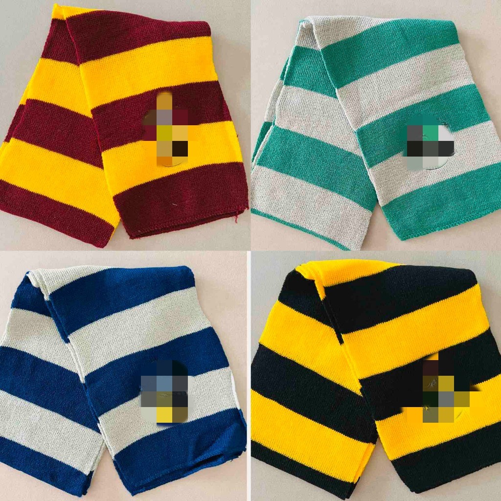 Harry Scarves Red Green Blue Yellow Scarf On Hand Scarf For Cosplay ...