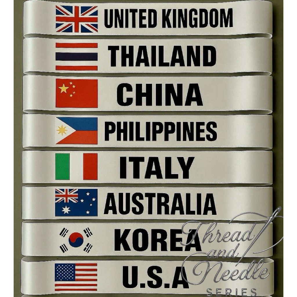 UNITED NATION SASH WITH NATIONAL FLAG | Shopee Philippines