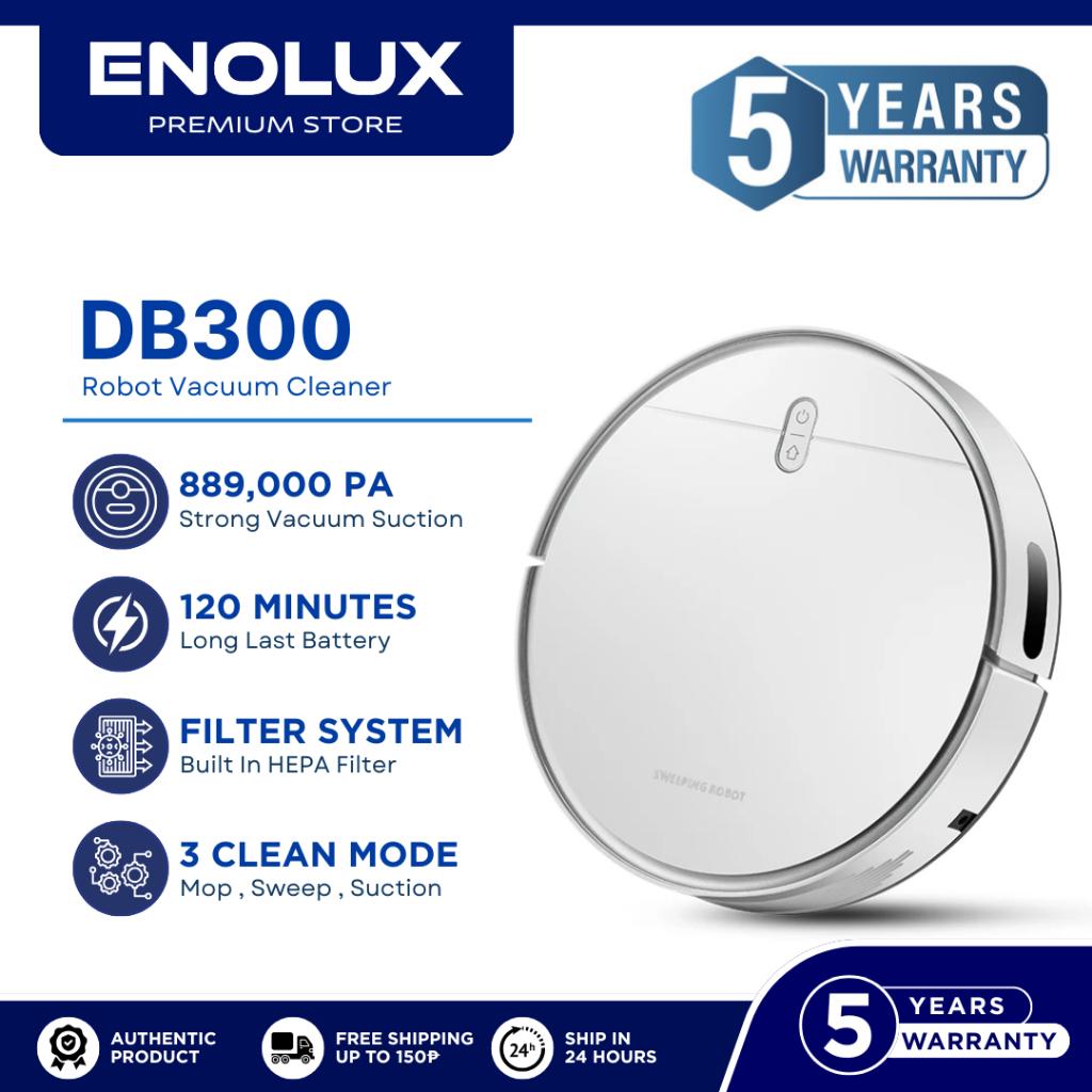 DB300 Robot Vacuum | 889000PA Strong Suction |Self-Charging | For Pet ...