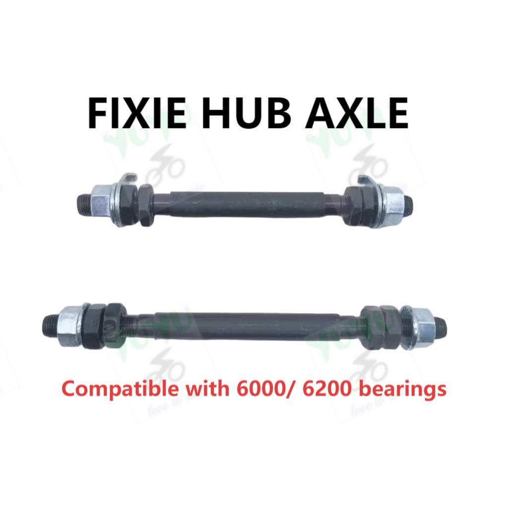 Fixie Hub Front And Rear Axle Sealbearing Axle For 6000/6200 Bearing ...