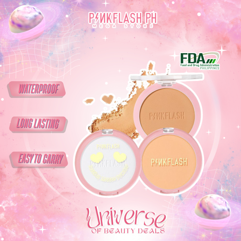 PINKFLASH Long-lasting Matte Traceless Waterproof Oil Control Pressed ...