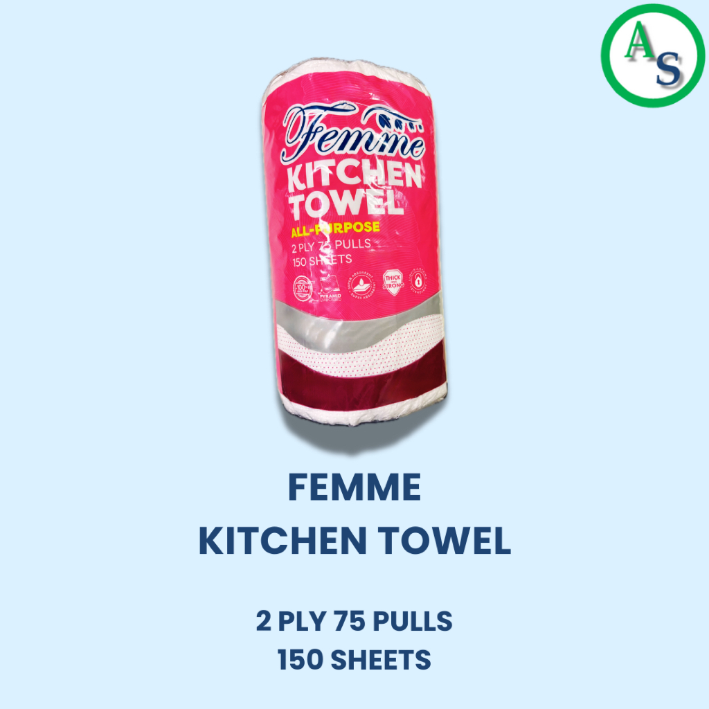 Femme Kitchen Towel 2 Ply 150 Sheets | Shopee Philippines