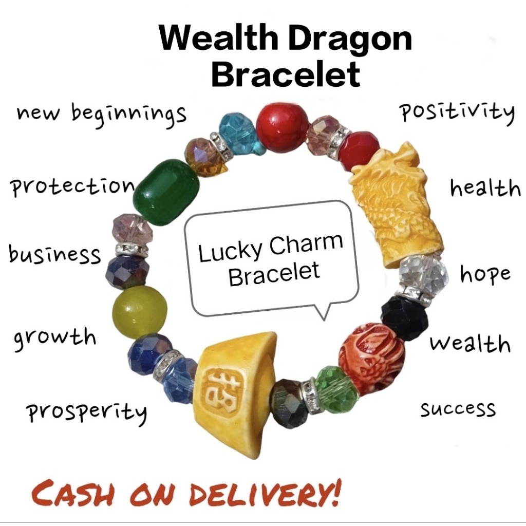 Wealth Dragon Bracelet Lucky Charm for money, prosperity, success ...