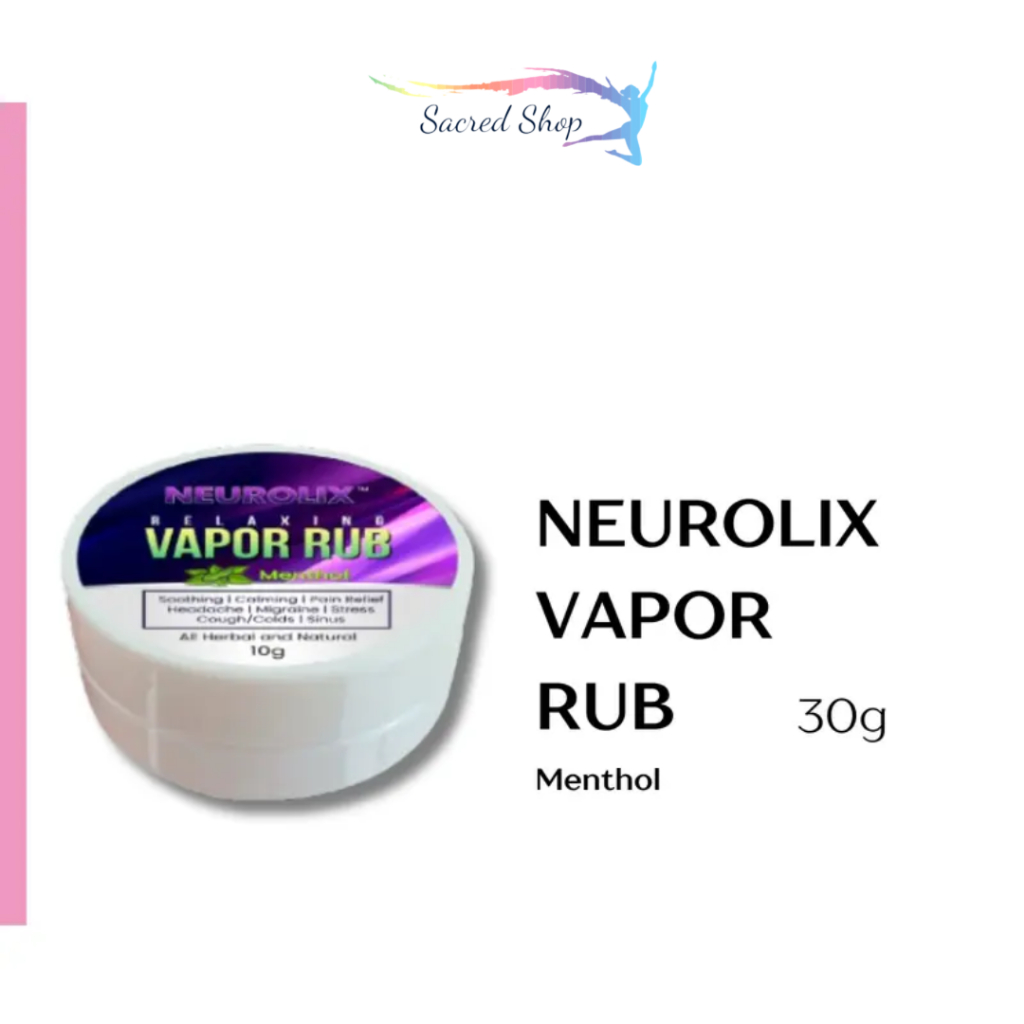 Neurolix Vapor Rub – Cough, Cold, & Migraine Relief, Soothing Menthol ...