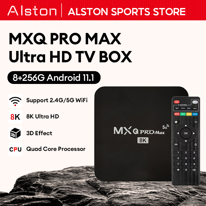 MXQ PRO TV BOX 8K 5G TV BOX remote android smart Color Ultra HD TV BOX ...