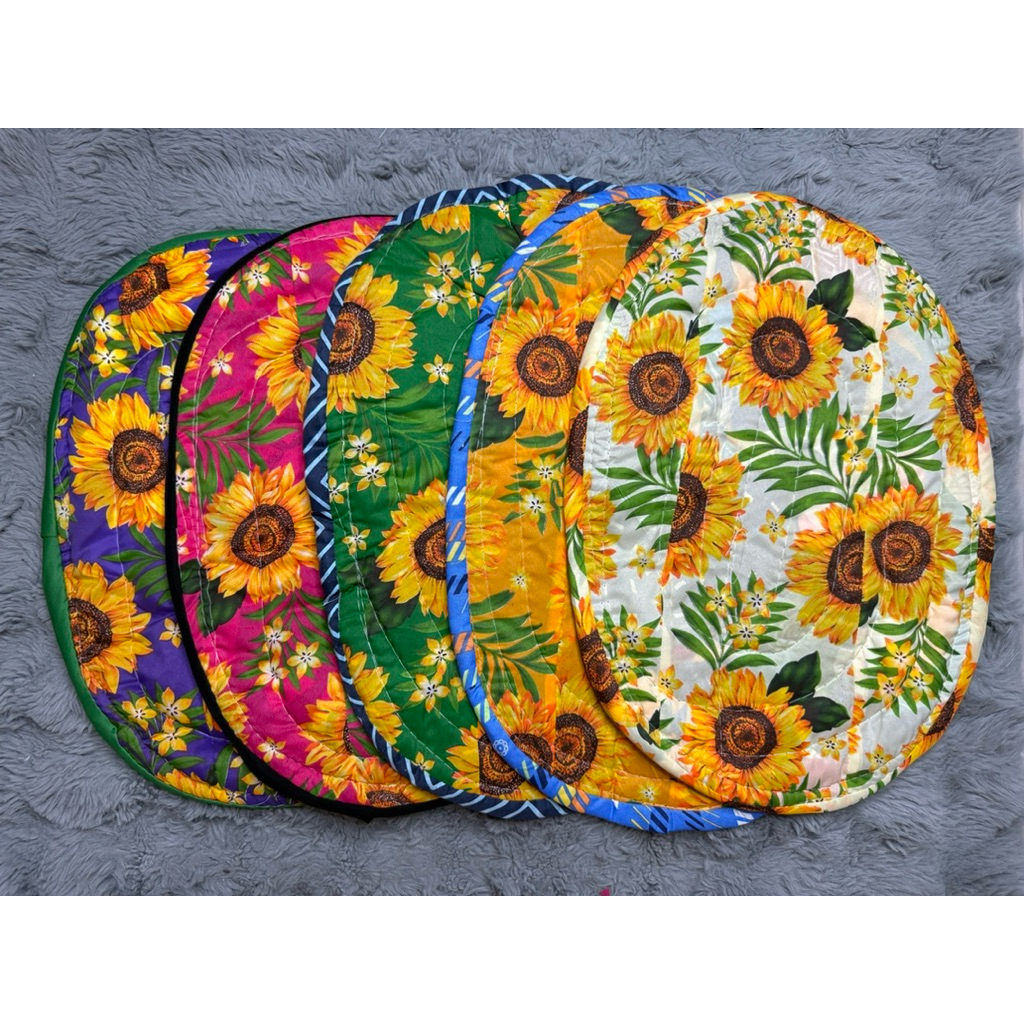Doormat Oval Sunflower Design Soft Absorbent Washable Rugs | Shopee ...