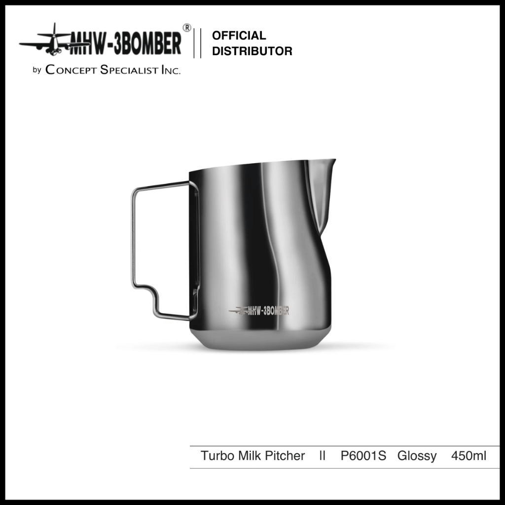 MHW-3BOMBER Turbo Milk Pitcher Glossy Grey 450ml - P6001S | Shopee Philippines