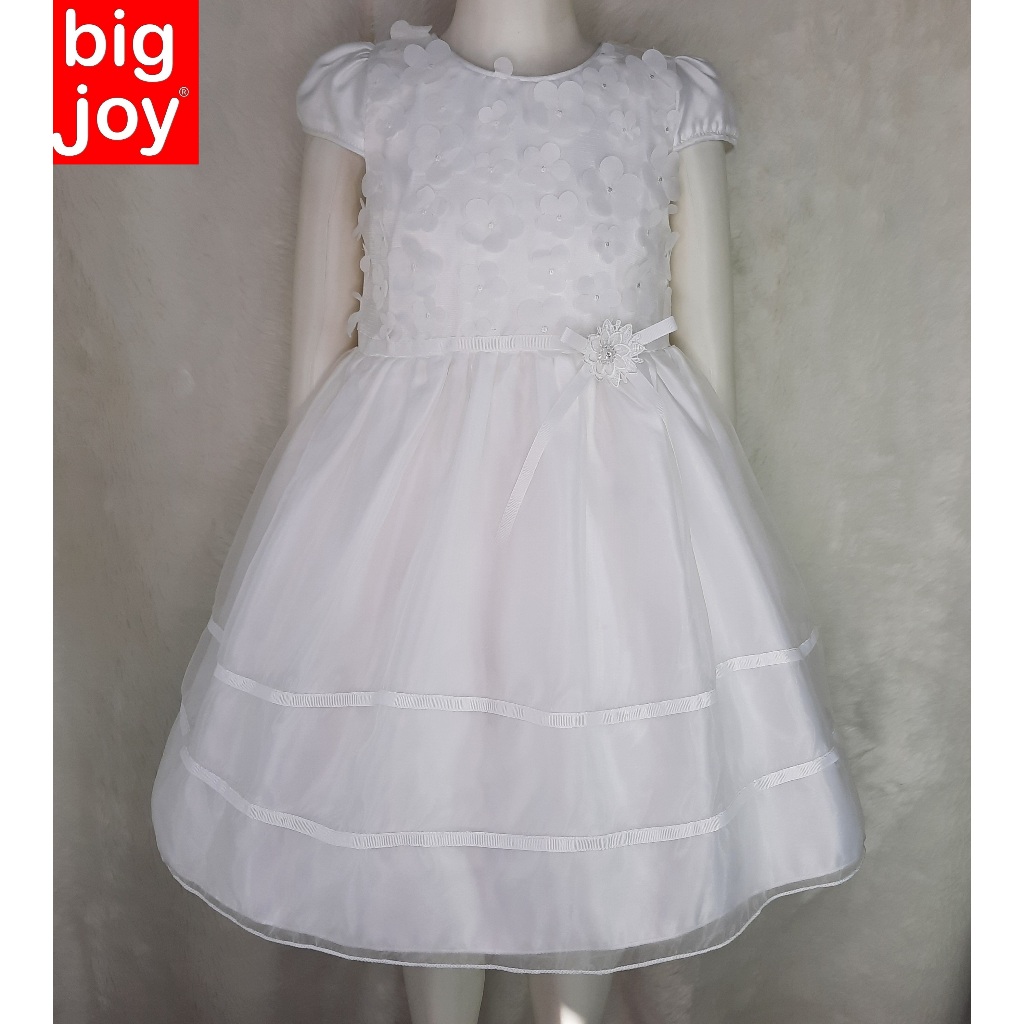 Big Joy Girls First Communion Dress Valentine White for ages 5 to 12 Years Old ( 553140 ...