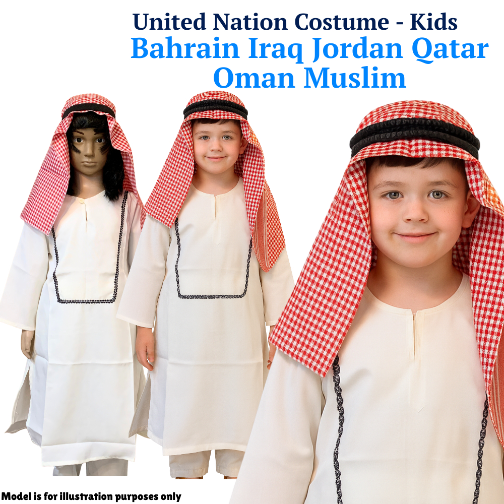 United Nation Cultural Mr.Bahrain Iraq Jordan Qatar Oman Muslim Costume ...