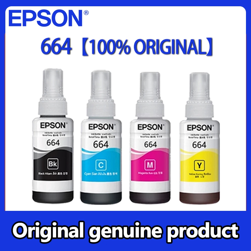 Epson 664 inks 100% Original for L380/L382/L385/L386/L395/L455/L456 ...