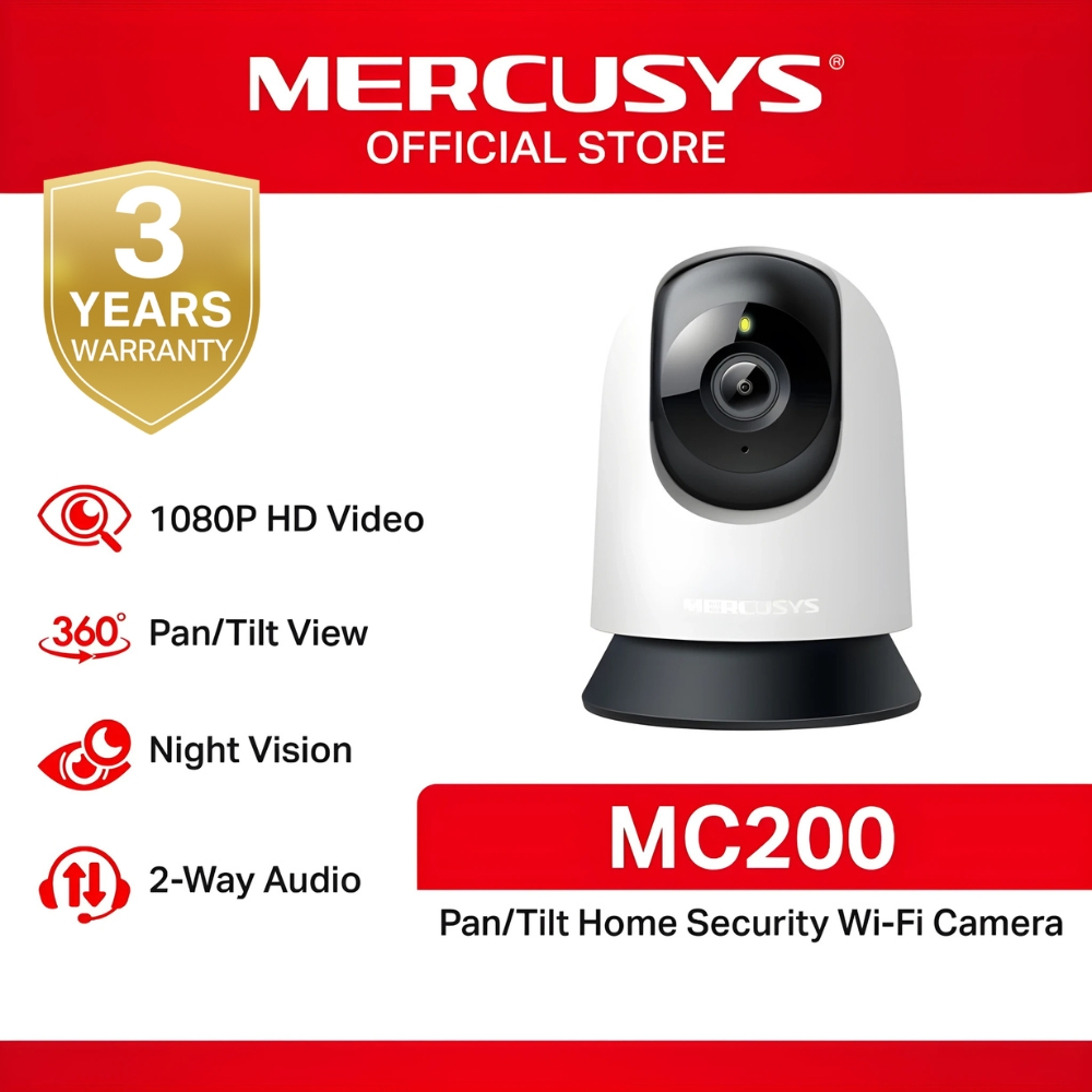 Mercusys Official | MC200 | CCTV Camera w/ Audio | SD Card | Pet Camera ...