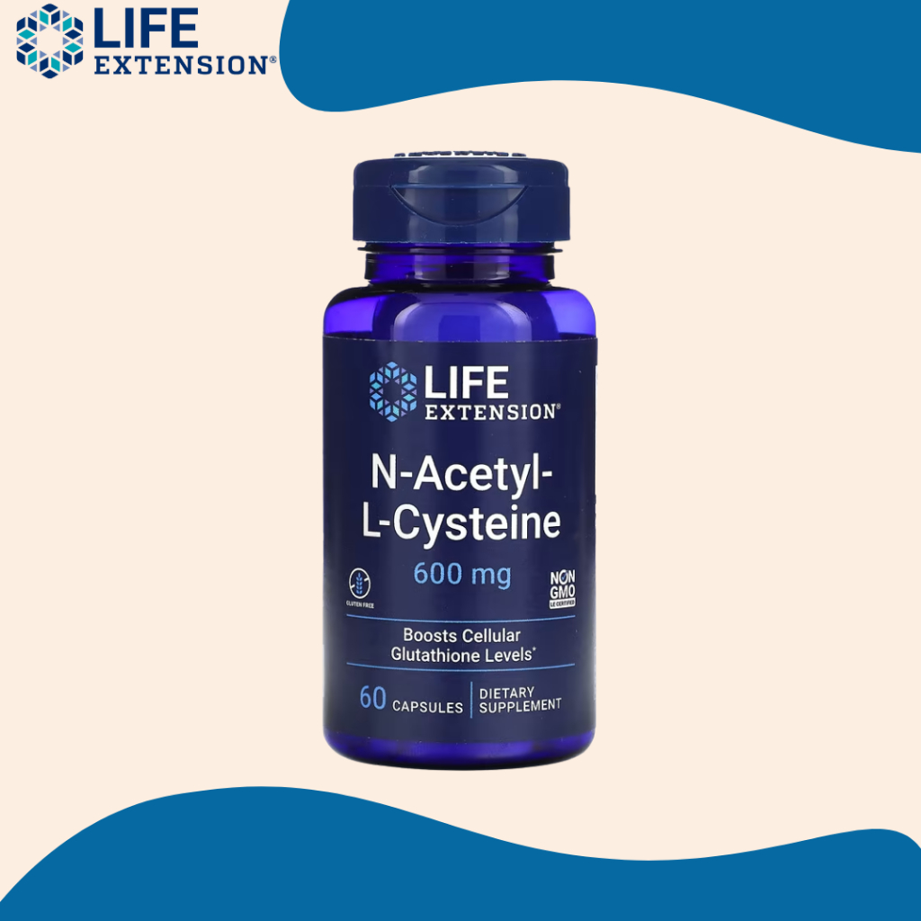Life Extension, N-Acetyl-L-Cysteine ( Immune Health, Respiratory Health ...