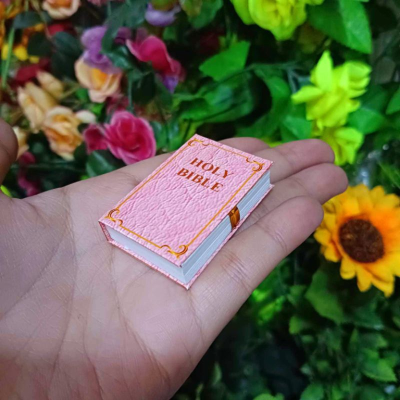 100 pcs (8.00 each) DIY Miniature Holy Bible / Books for Souvenir (Made ...