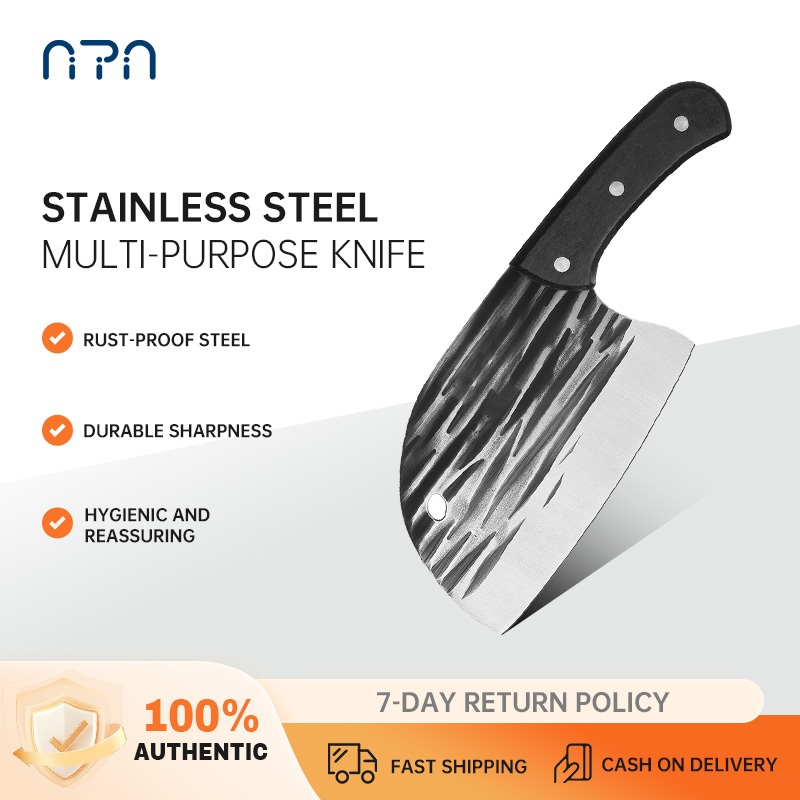 Nipiin Kitchen Knife Traditional Handmade Stainless Steel Chef's ...