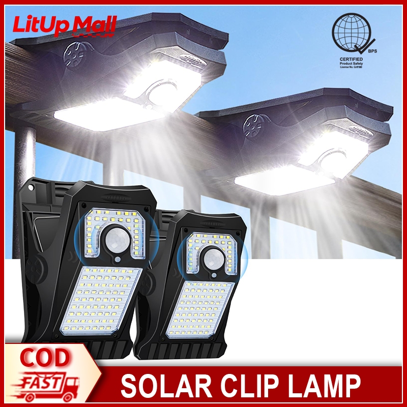 LitUp Solar Clip Light Solar Light Outdoor Waterproof Solar Garden ...
