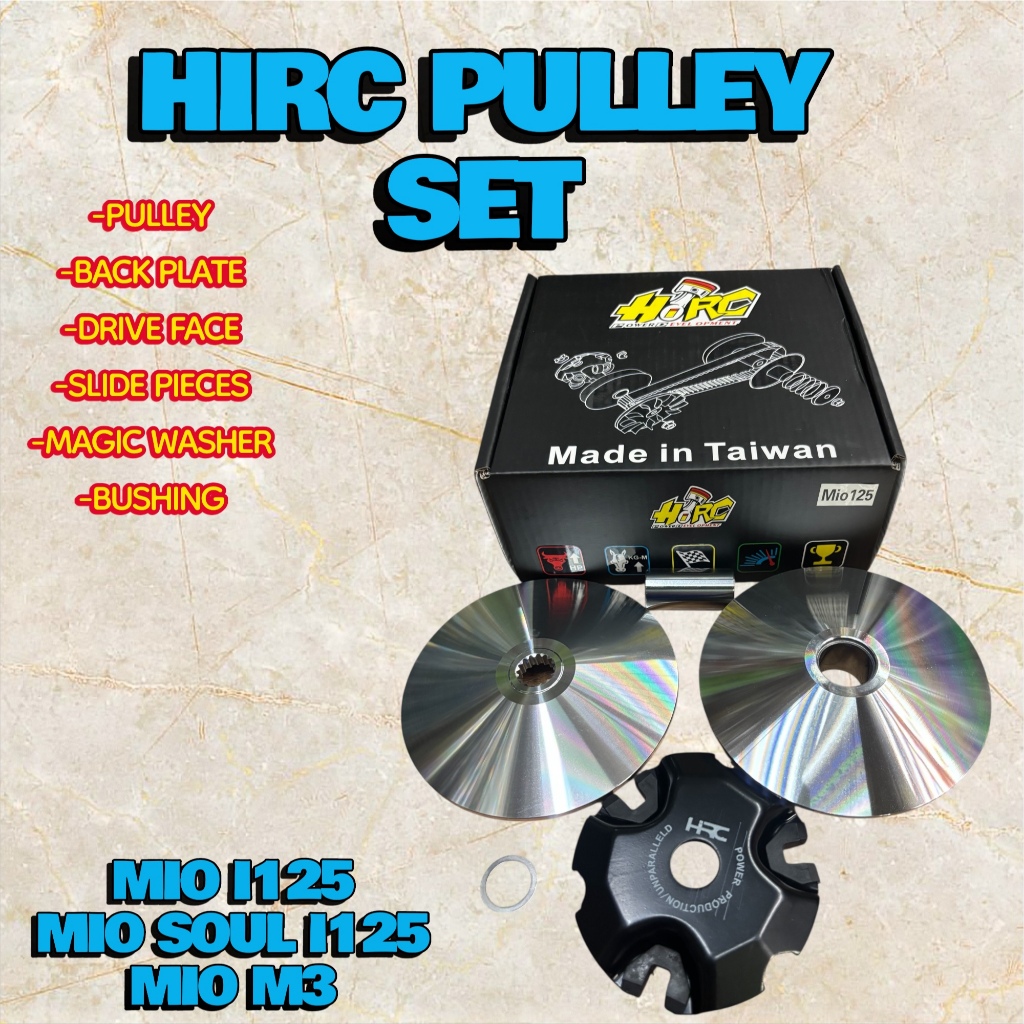 HIRC PULLEY SET FOR M3/MIO SOUL I125/MSI/MIO I125/MIO GEAR DRIVE FACE ...
