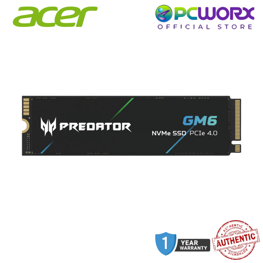 Acer Predator GM6 1TB M.2 NVME SSD PN: BL.9BWWR.133 | Shopee Philippines