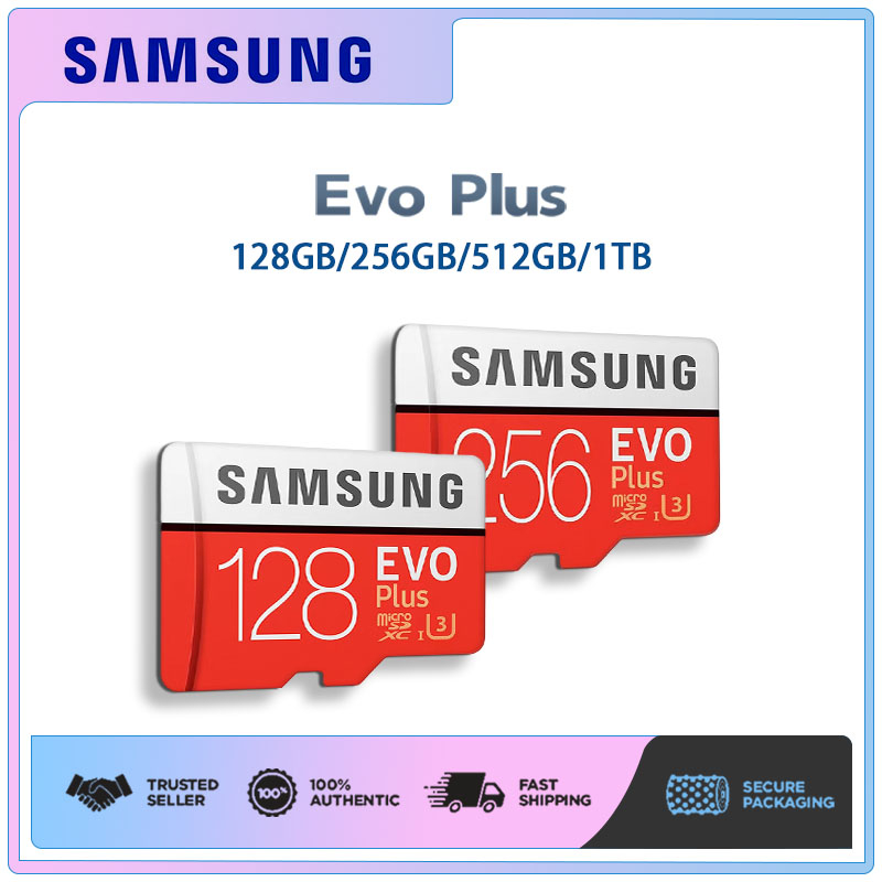 Samsung Evo Plus 1TB 512GB 256GB 128GB Micro SD Card Class 10 UHS-I U3 ...