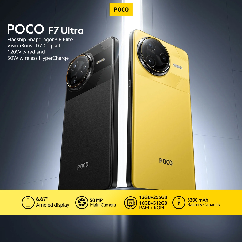 POCO F7 Ultra Snapdragon 8 Elite Processor Smartphone with 50MP Camera ...