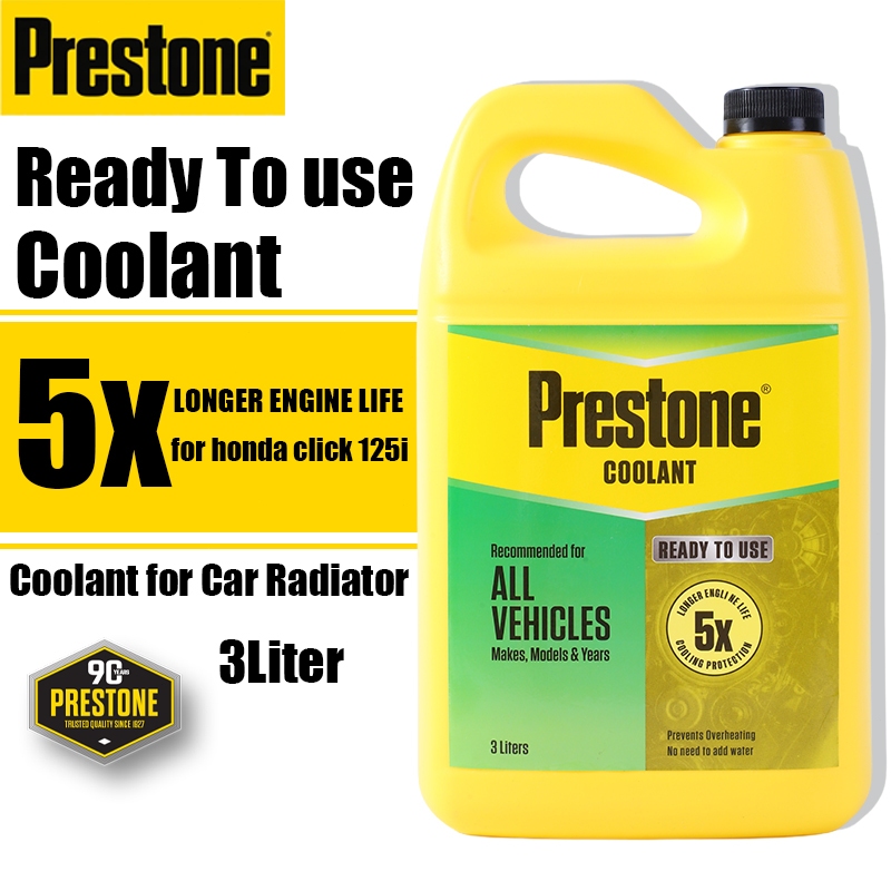 Prestone Coolant Ready To use 3L Radiator For Car Green Honda Click ...