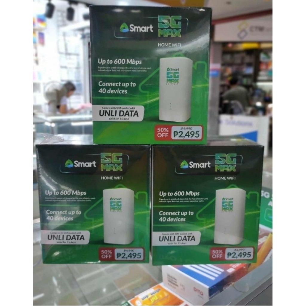 SMART TURBO MAX 5G HOME PREPAID WIFI 5G H153-381 H155-382 H153 H155 ...