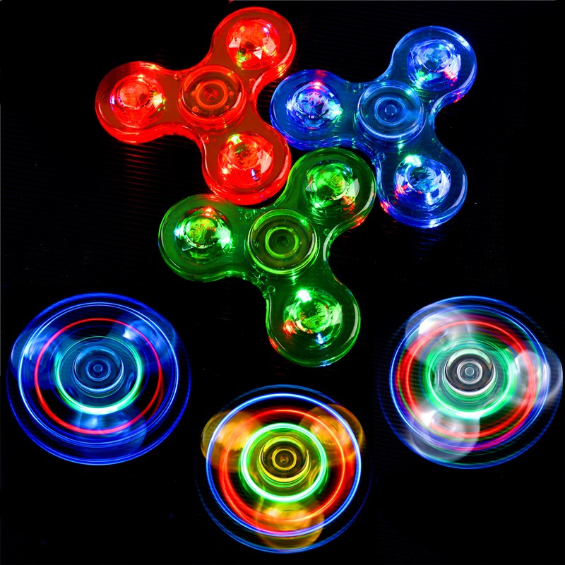 LED Light Fidget Spinner Light Fidget Finger Toy Hand Spinner Stress ...