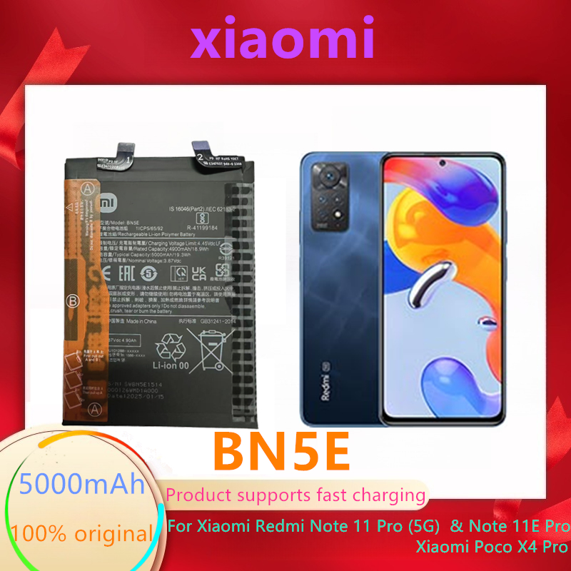 100%original xiaomi BN5E For Xiaomi Redmi Note 11 Pro(5G) Note 11E Pro ...