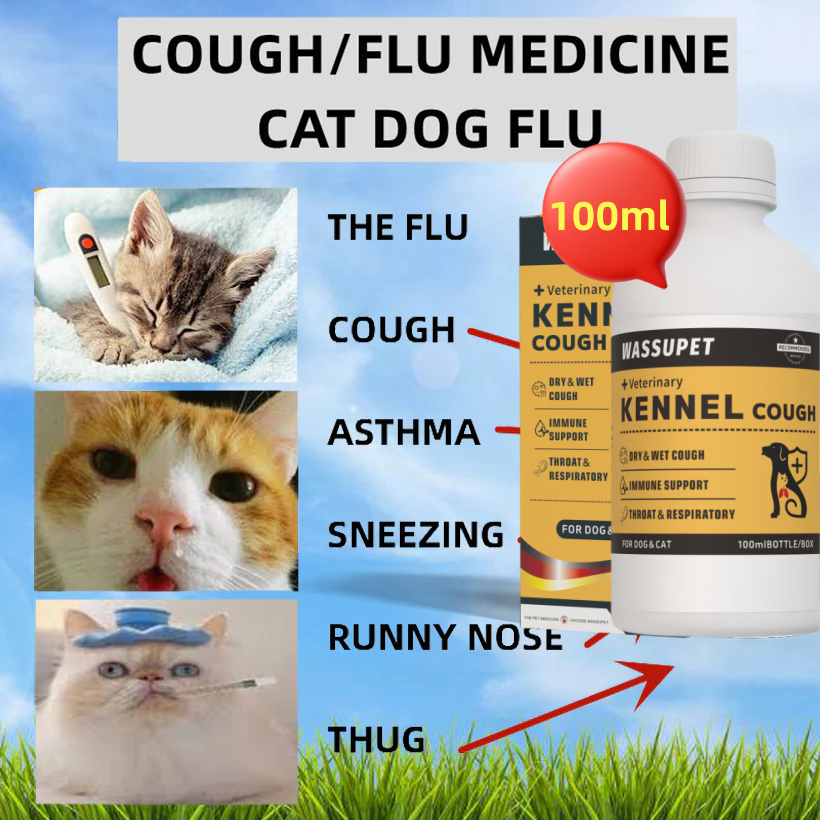 WASSUPET 100ml Dog Medicine for Dry Cough Gamot Sa Sipon Ng Pusa Gamot ...