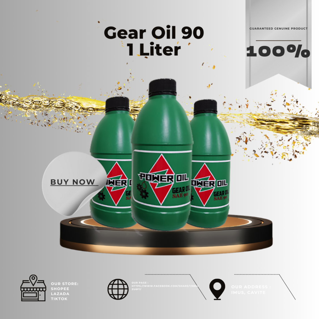 Power Oil Gear Oil SAE 90 (1Liter) | Shopee Philippines