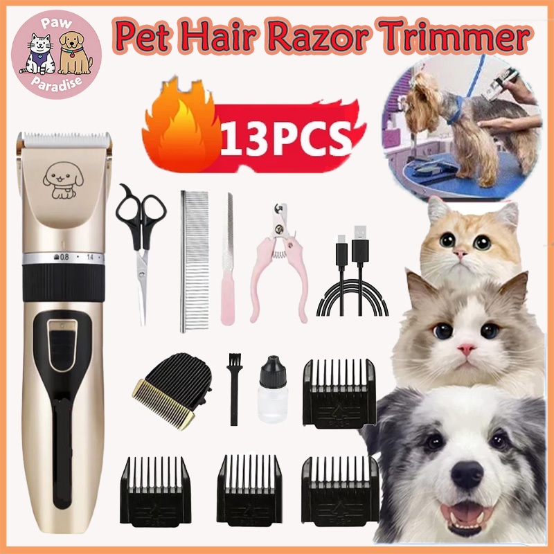 Paw. Razor for Dog Pet Razor Set Rechargeable Electric Clippers Pet ...