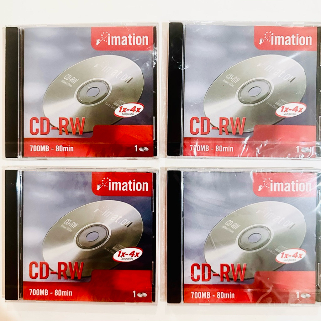 Imation CD-RW 700MB – Rewritable Disc 1-4x Speed, Vintage NOS Reusable ...