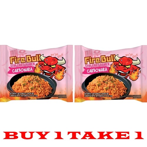 FIREBULL CARBONARA STIR-FRIED NOODLES *BUY1TAKE1* | Shopee Philippines