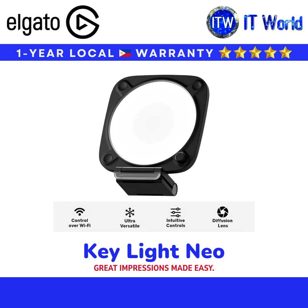 Elgato Key Light Neo | Compact USB LED Panel / Adjustable Brightness ...