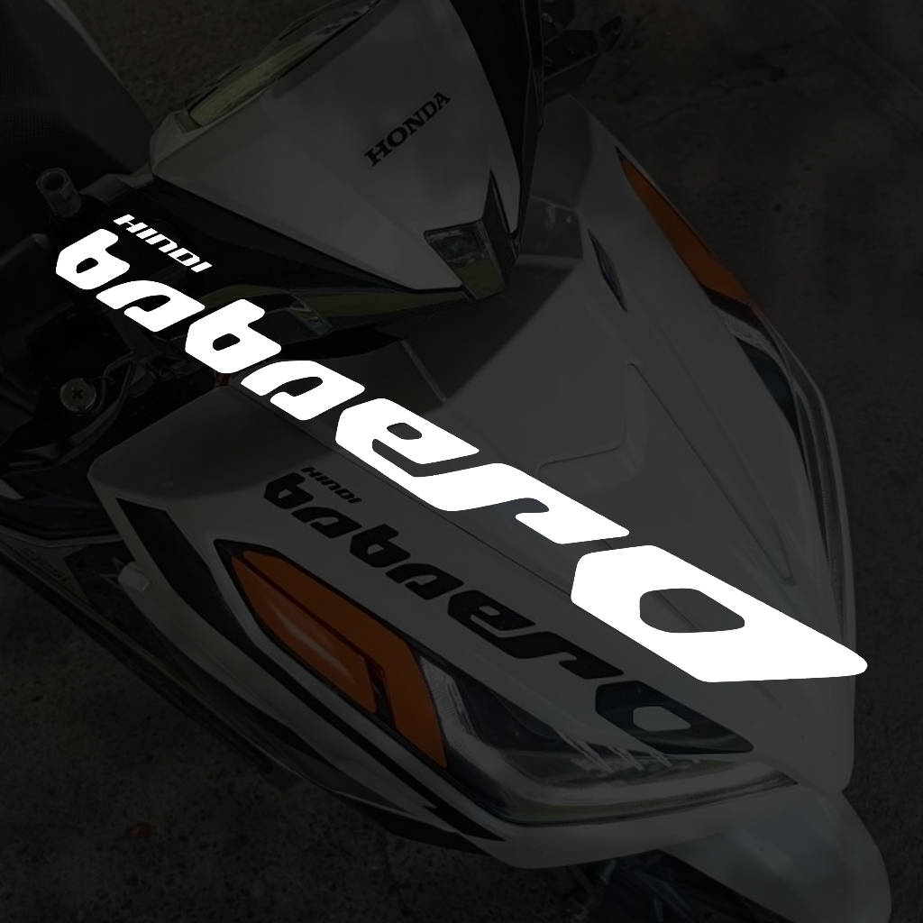 HINDI BABAERO | Decals Cutout Sticker | JRP Stickaz | Shopee Philippines