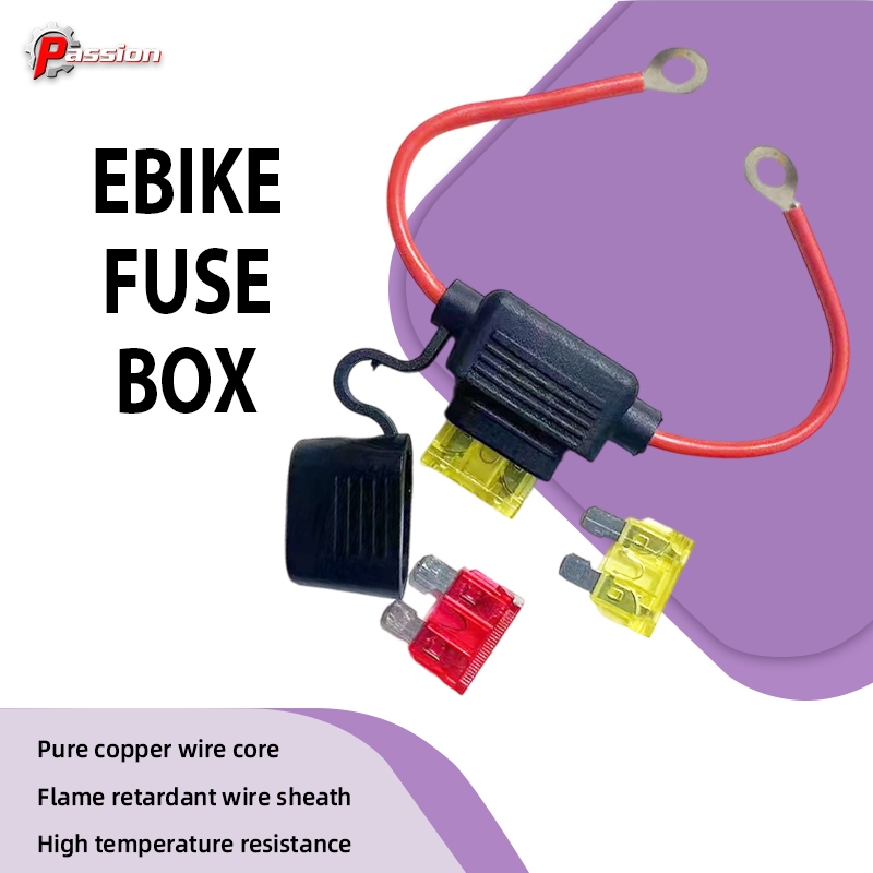 Ebike Fuse Box Holder with Wire Waterproof Inline Fuse Copper Wire High ...