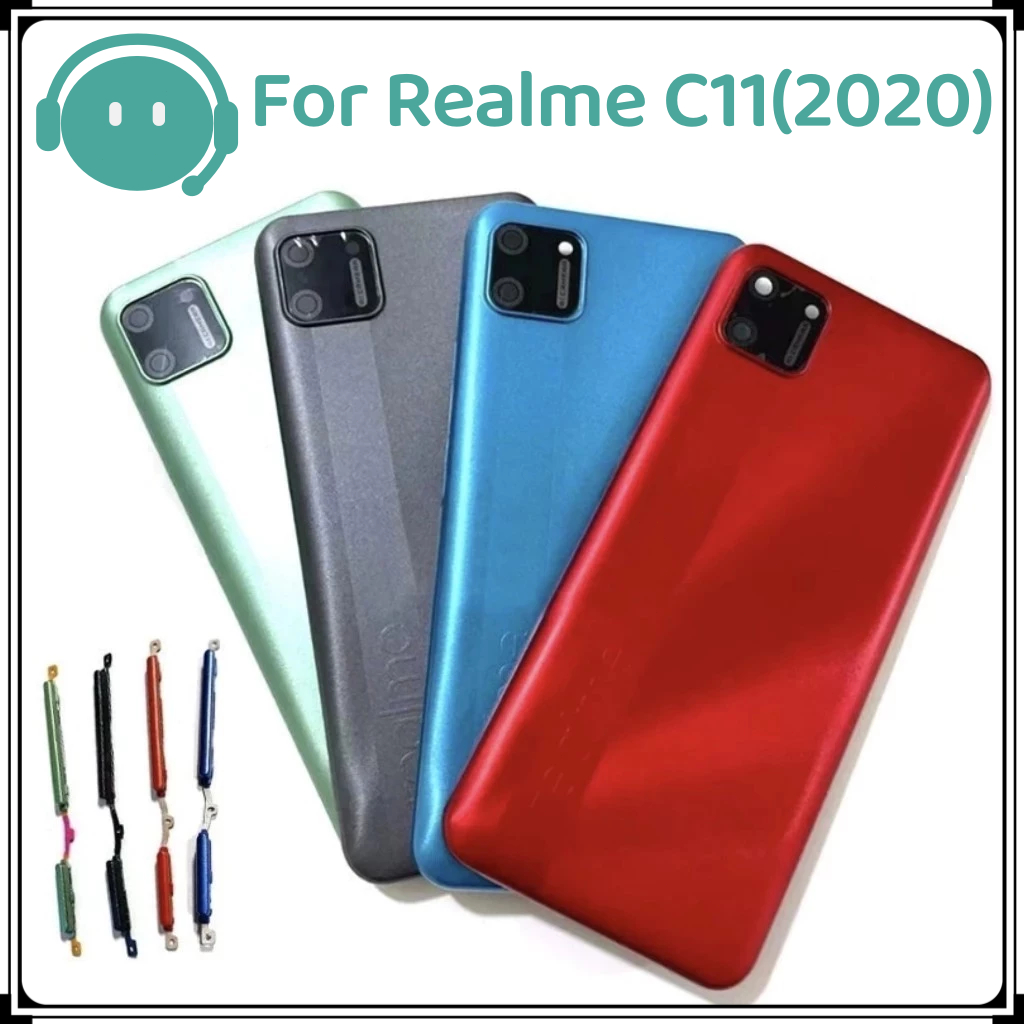 For OPPO Realme C11 RMX2185 Back Battery Cover Rear Panel Door Housing ...