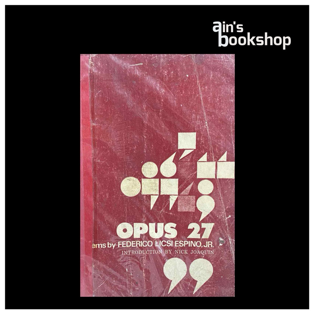 FILIPIÑANA| OPUS 27 POEMS BY FEDERICO LICSI ESPINO | Shopee Philippines