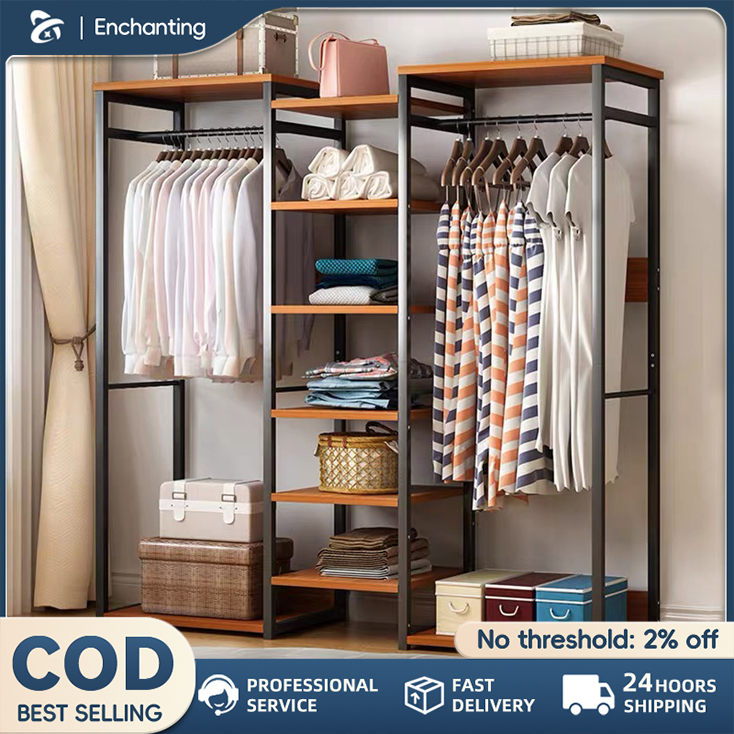Clothes Rack Shelf Cabinet Storage Rack Open Combination Cabinet ...