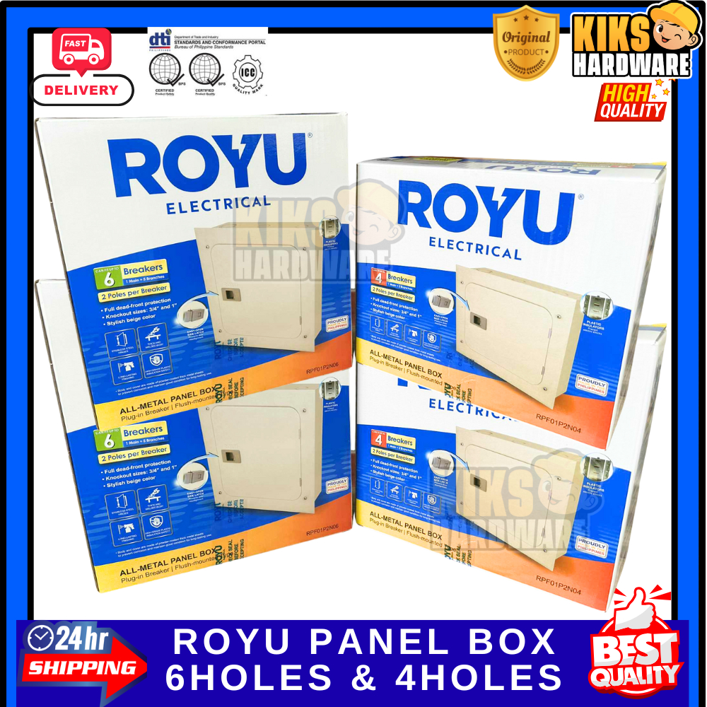 ROYU All Metal Base Panel Box 4holes or 6 holes for Plug-In Circuit ...