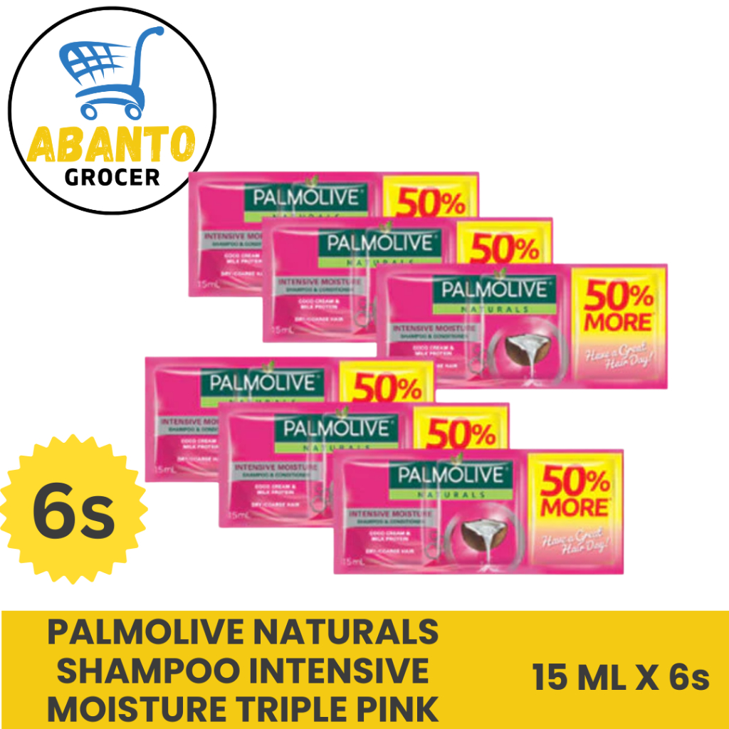 Palmolive Naturals Shampoo Intensive Moisture Triple Pink 15 ML. x 6 ...