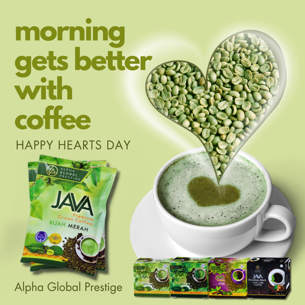 JAVA GREEN COFFEE (Natural) 10 Sachets – Energy Boost & Detox Drink ...