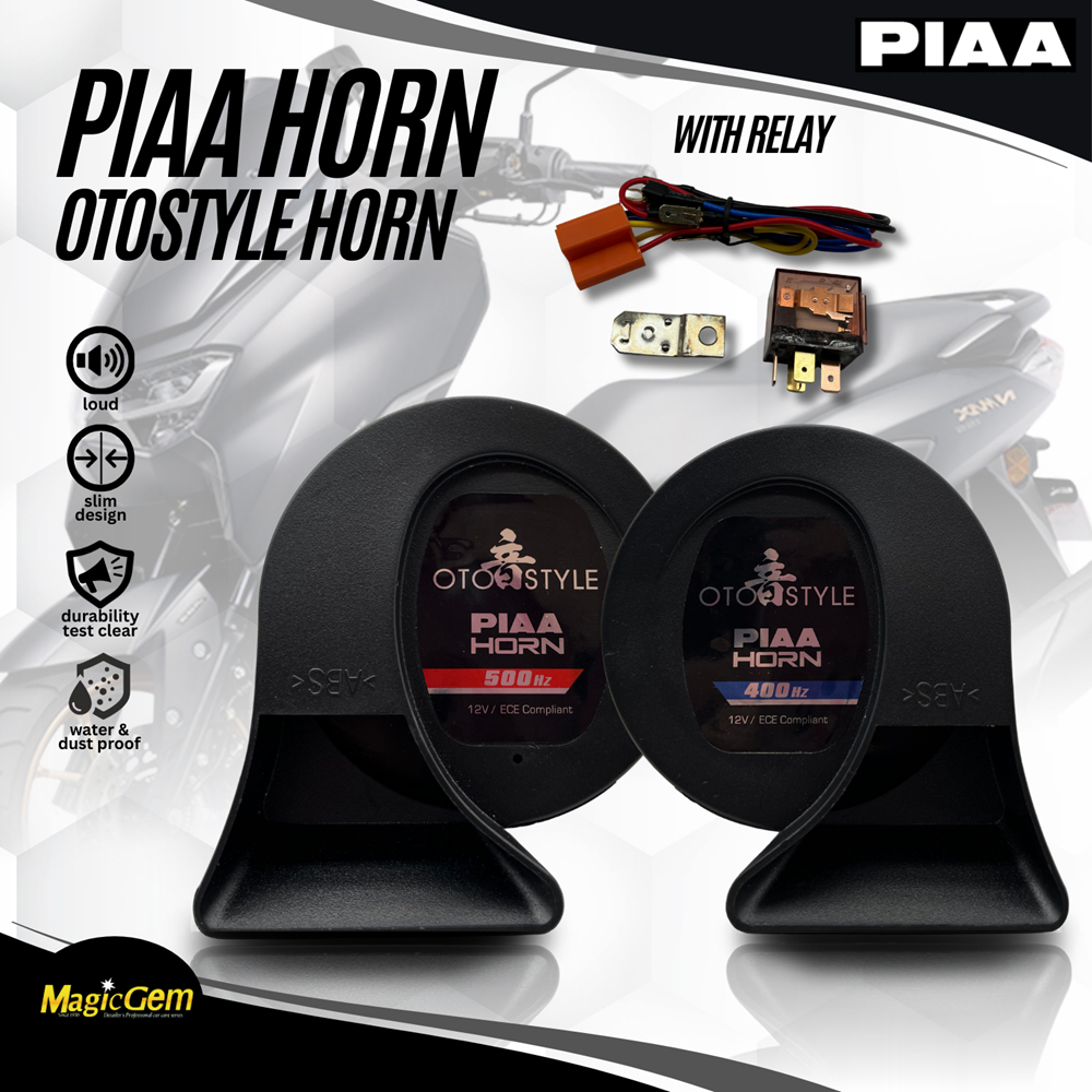 MG PIAA Horn OTO Style 12V 400HZ/500HZ HO-14 Power Horn Universal 1Pair ...