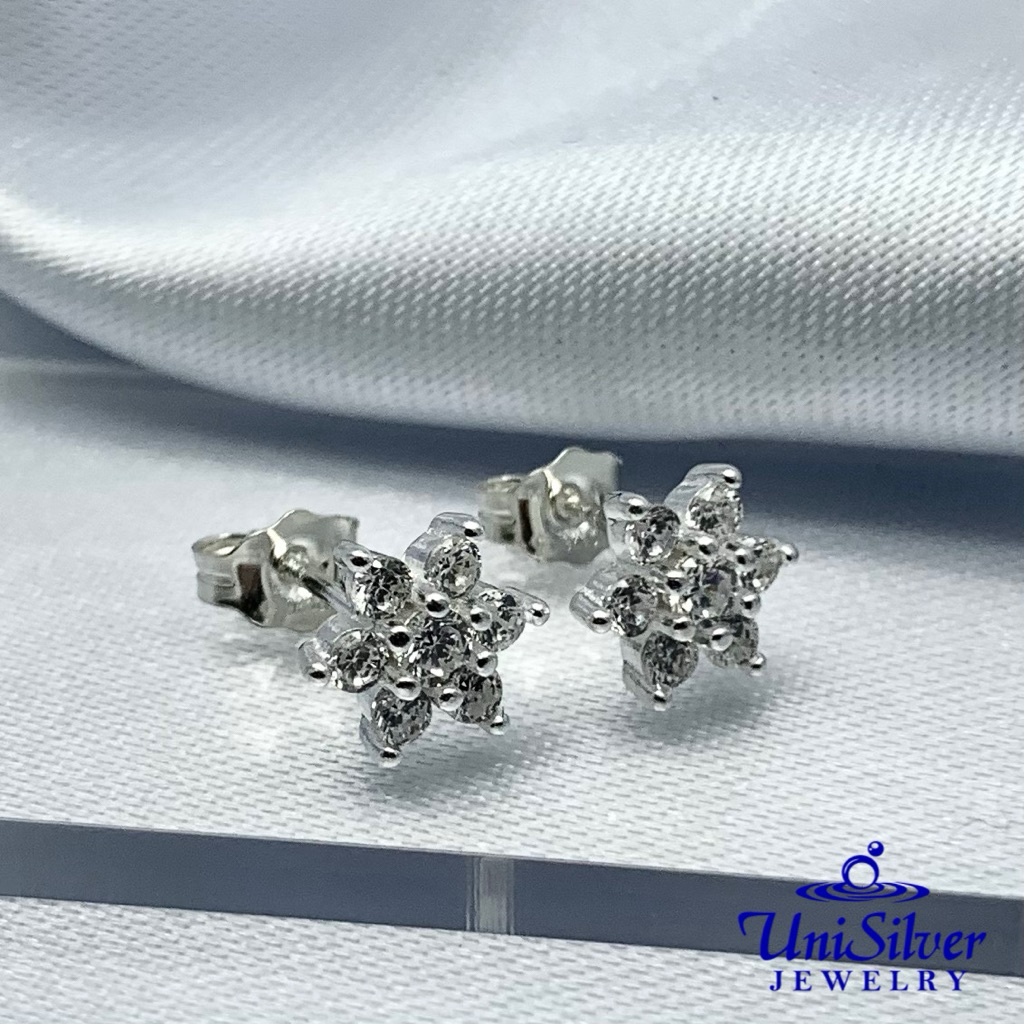 Unisilver 925 Sterling Silver 7mm Rositas Earring Stud ( ES022-1001 ...