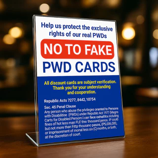 Shop pwd sign for Sale on Shopee Philippines