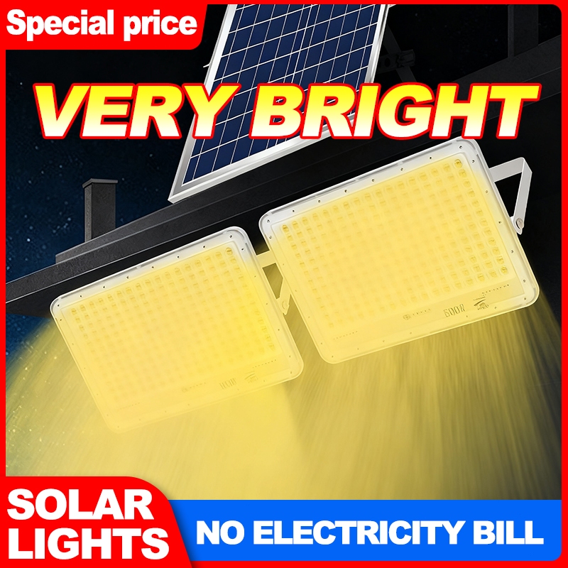 Lmported LED Floodlights Solar Lights With Solar Panels Waterproof ...
