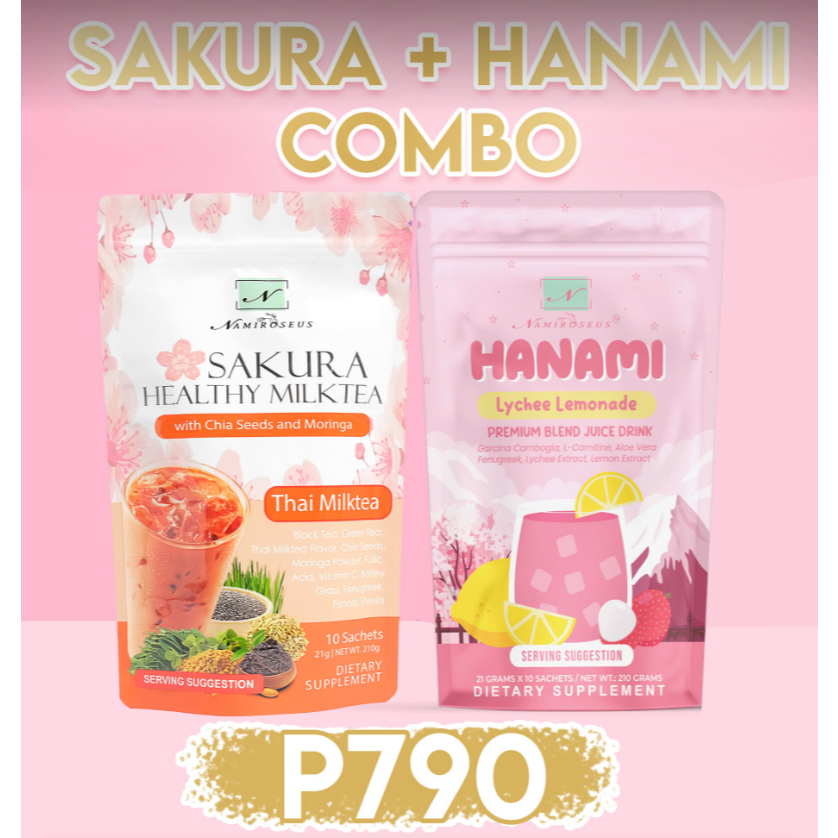 Namiroseus Sakura Thai Milktea and Hanami Bundle | Shopee Philippines