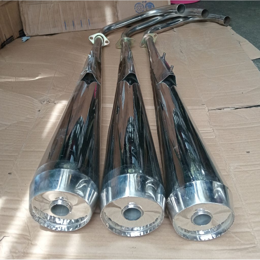 RUSI TC MACHO 125/150/175 version 1 chicken pipe stainless | Shopee ...