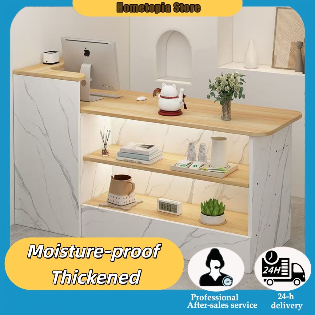HOMETOPIA Bar Counter Cash Register Front Desk Reception Desk ...